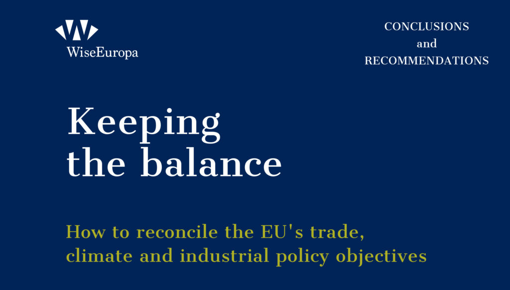 Keeping the balance. How to reconcile the EU's trade, climate and ...